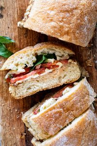 Melted Caprese sandwich - Simply Delicious