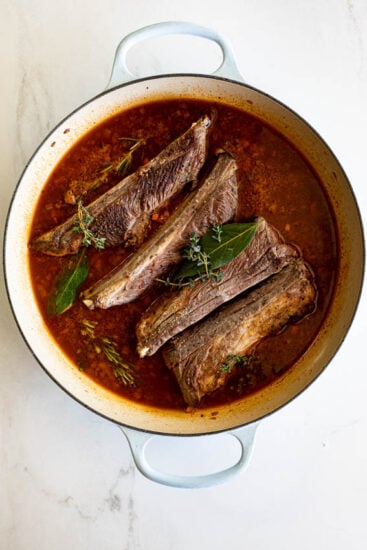 Slow Cooked Short Rib Ragu on Polenta - Simply Delicious