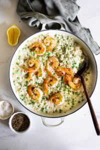 Easy prawn risotto with peas - Simply Delicious
