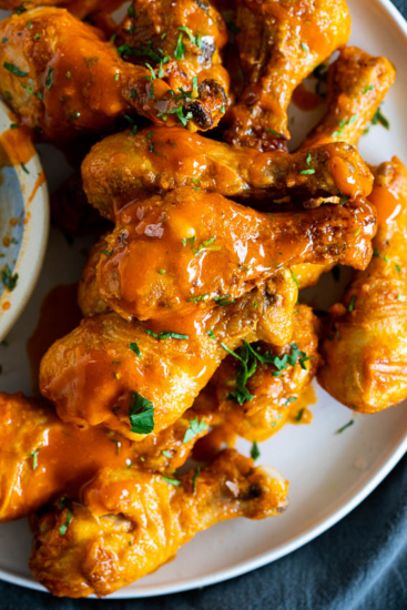 Baked Buffalo Chicken Drumsticks - Simply Delicious