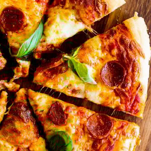 Pepperoni Pan Pizza - Simply Delicious