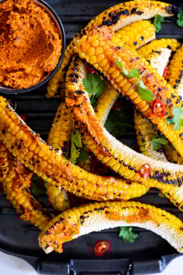 Grilled Corn Ribs with Chipotle Butter - Simply Delicious