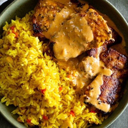 Creamy Peri Peri Chicken with Rice - Simply Delicious
