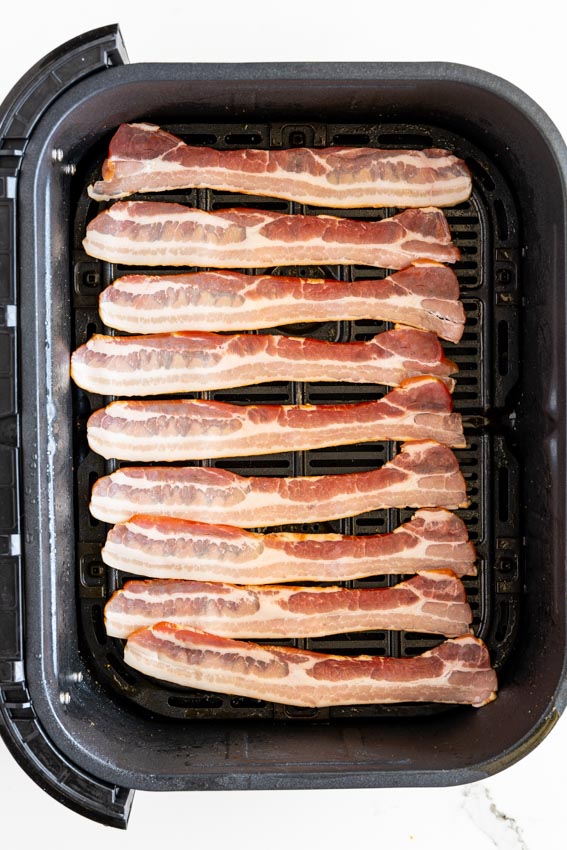 Easy Air Fryer Bacon - Simply Delicious - Smile Savvy Recipes