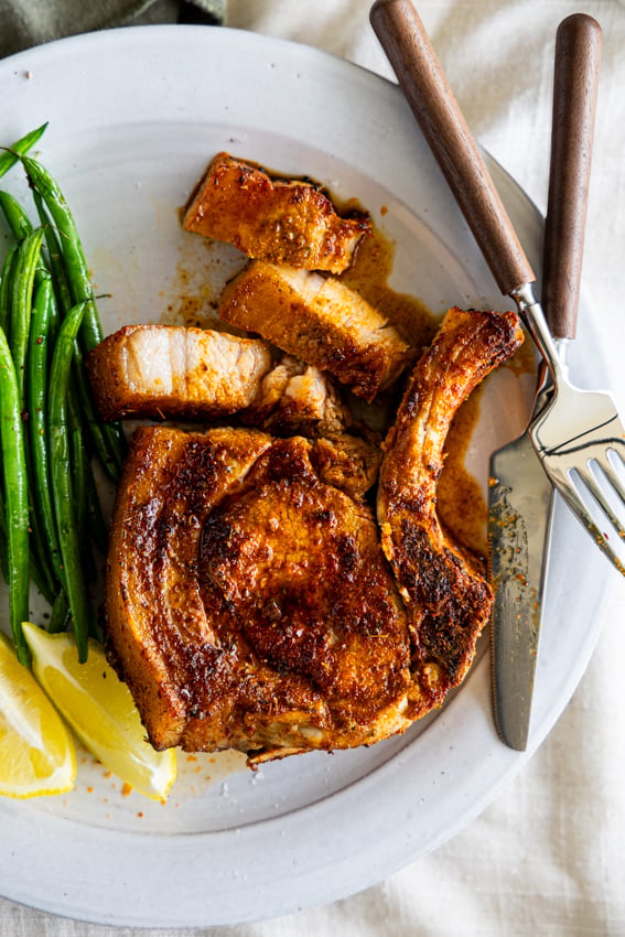Air Fryer Bone In Pork Chops - Simply Delicious
