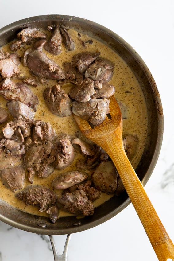 Creamy Chicken Livers - Simply Delicious