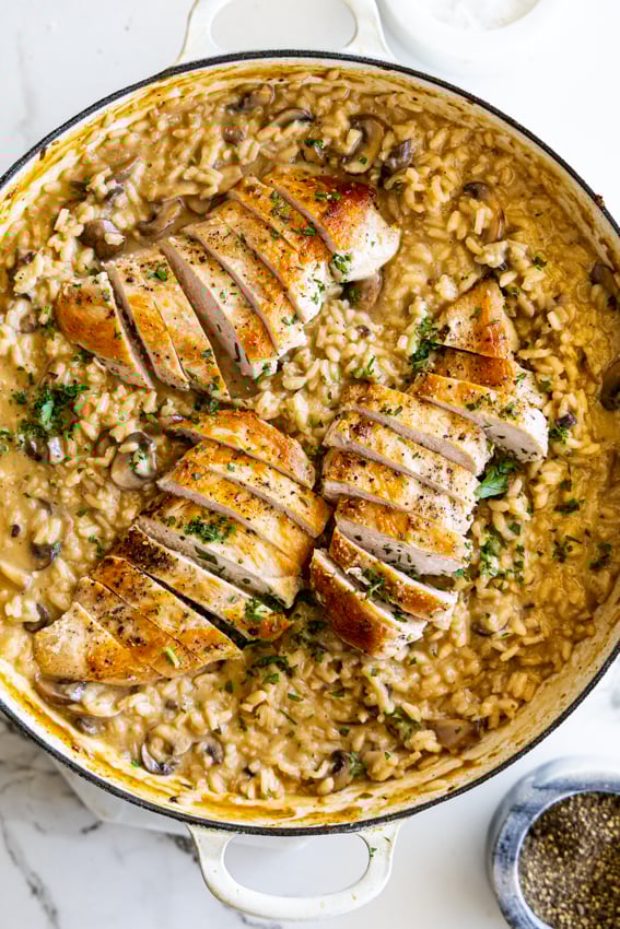 Chicken Mushroom Risotto - Simply Delicious